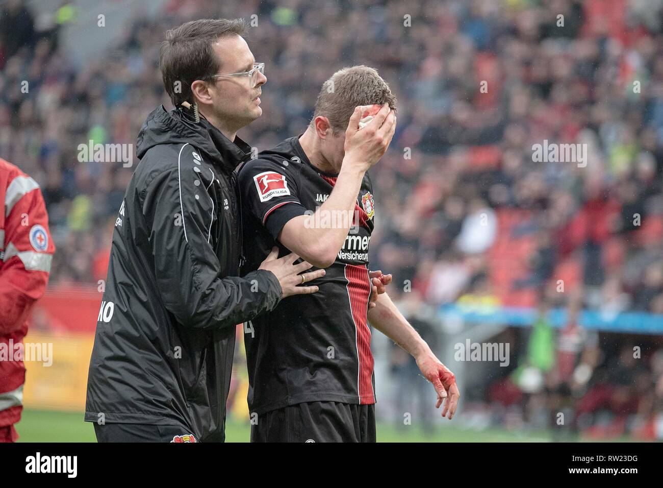 Footballer blood injury hi-res stock photography and images - Alamy