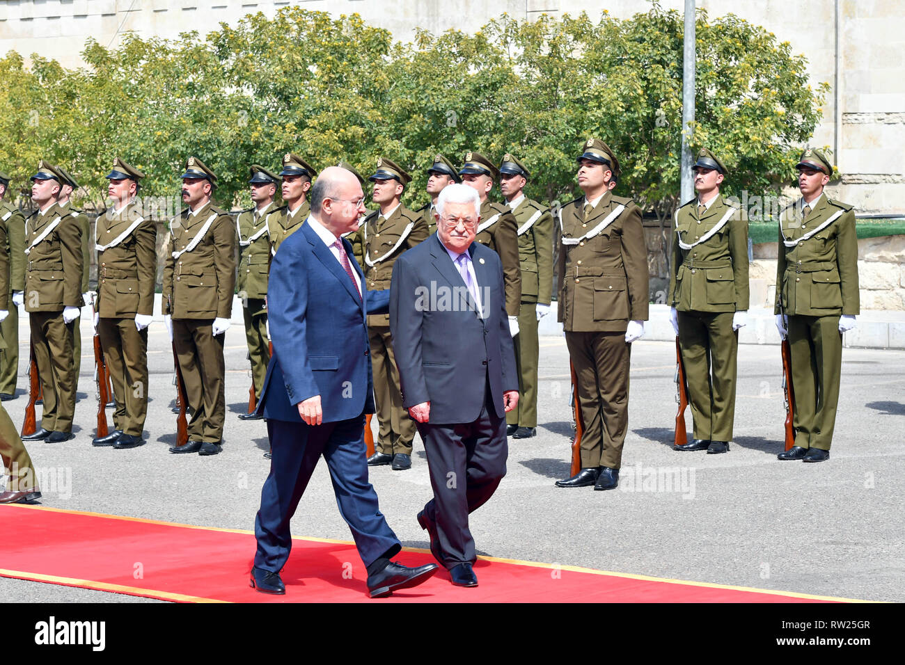 Baghdad, Baghdad, Iraq. 21st Feb, 2016. Palestinian President Mahmoud ...