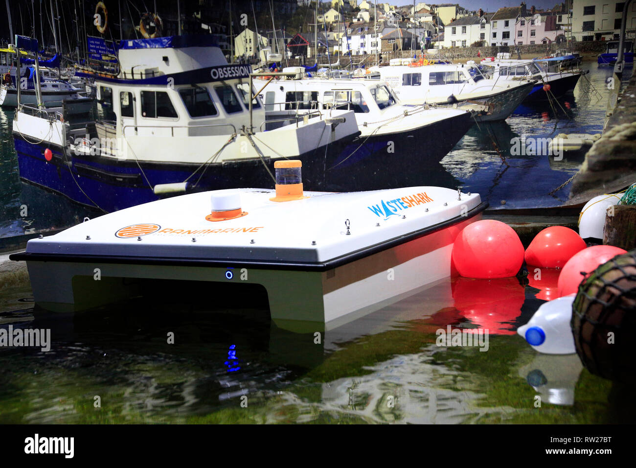 WasteShark makes its UK debut in the seaside town of Ilfracombe, the ...
