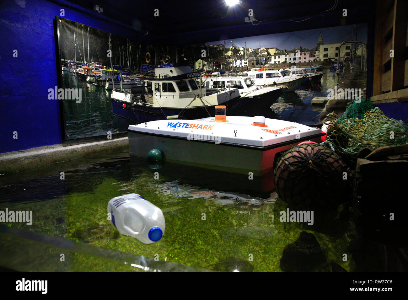 WasteShark makes its UK debut in the seaside town of Ilfracombe, the ...