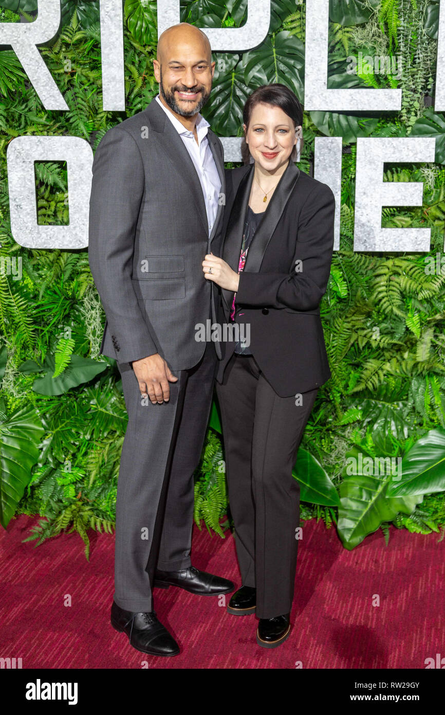 New York, New York, USA. 3rd March, 2019. Keegan-Michael Key and Elisa ...