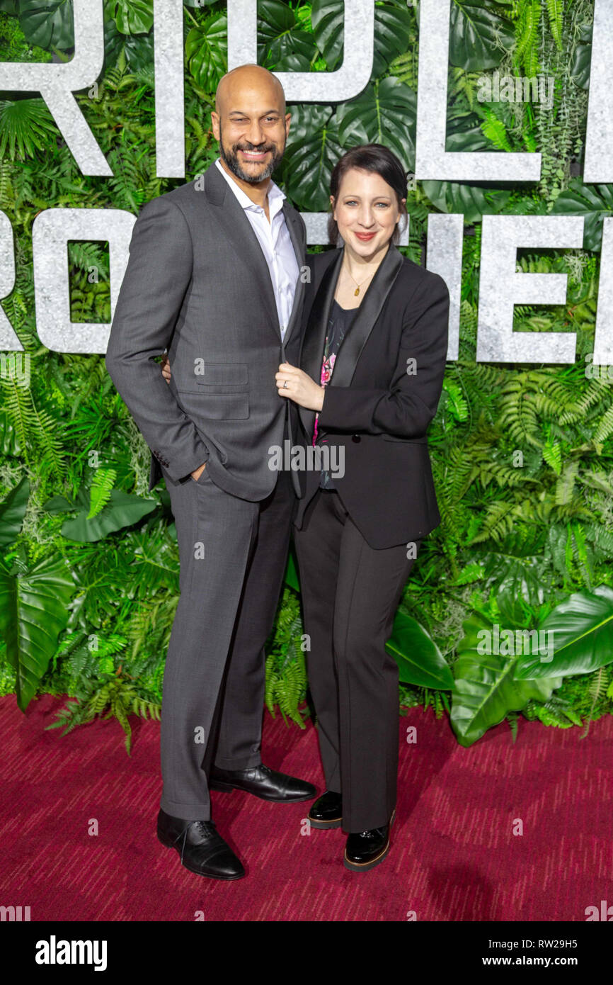 New York, New York, USA. 3rd March, 2019. Keegan-Michael Key and Elisa ...