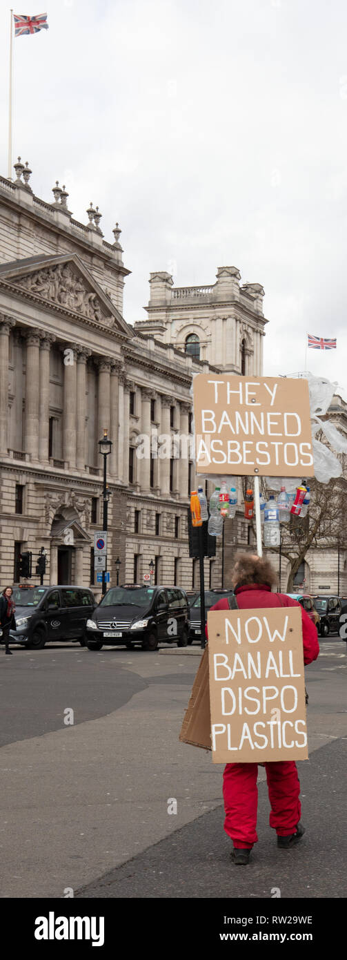 Plastic pollution protester hi-res stock photography and images - Alamy