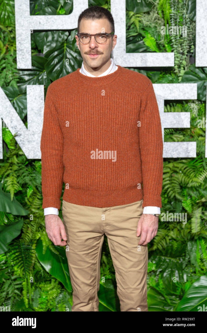 New York, New York, USA. 3rd March, 2019. Actor Zachary Quinto attends ...
