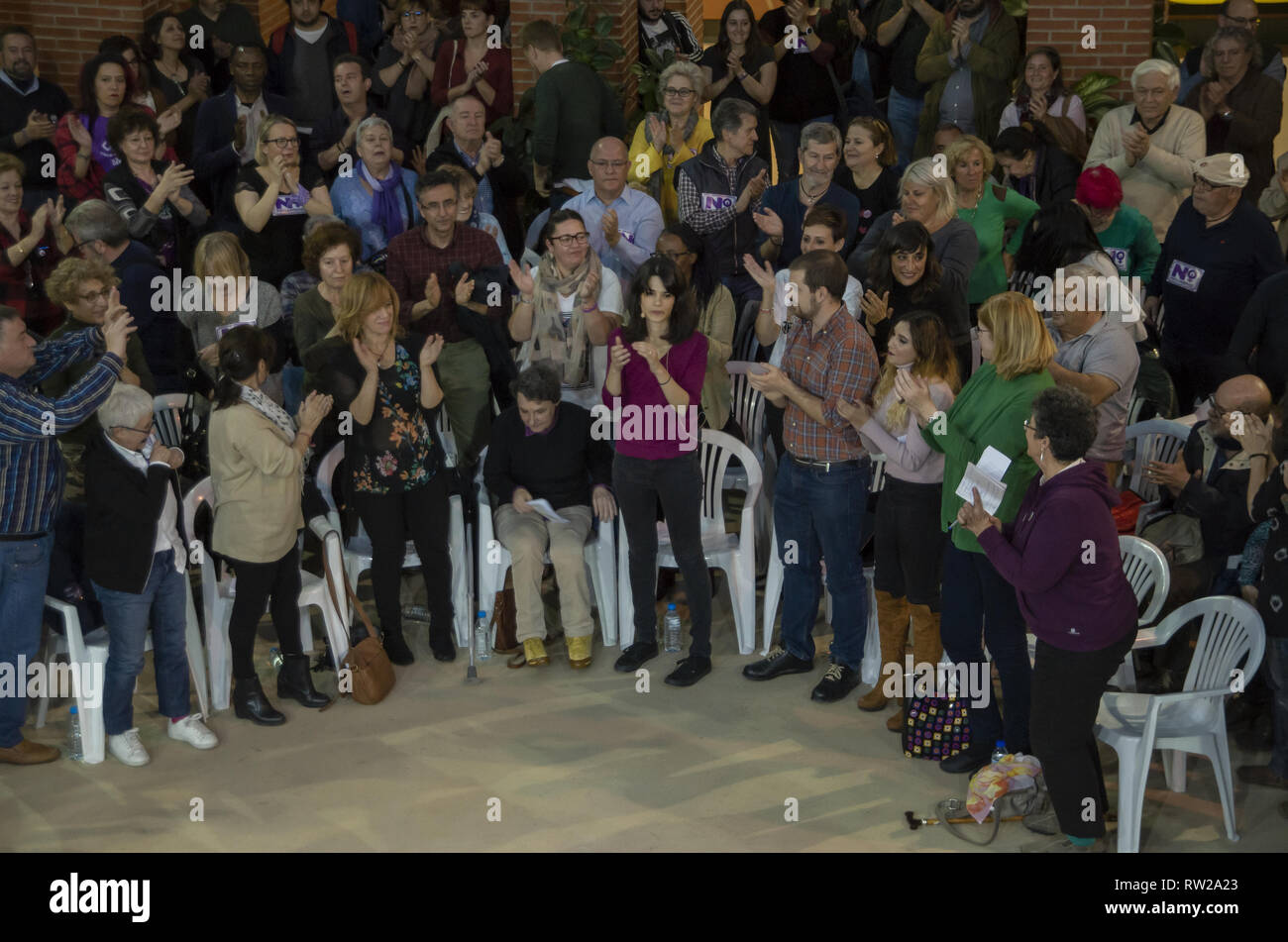 Madrid, Madrid, Spain. 4th Mar, 2019. Isabel Serra seen joining her ...