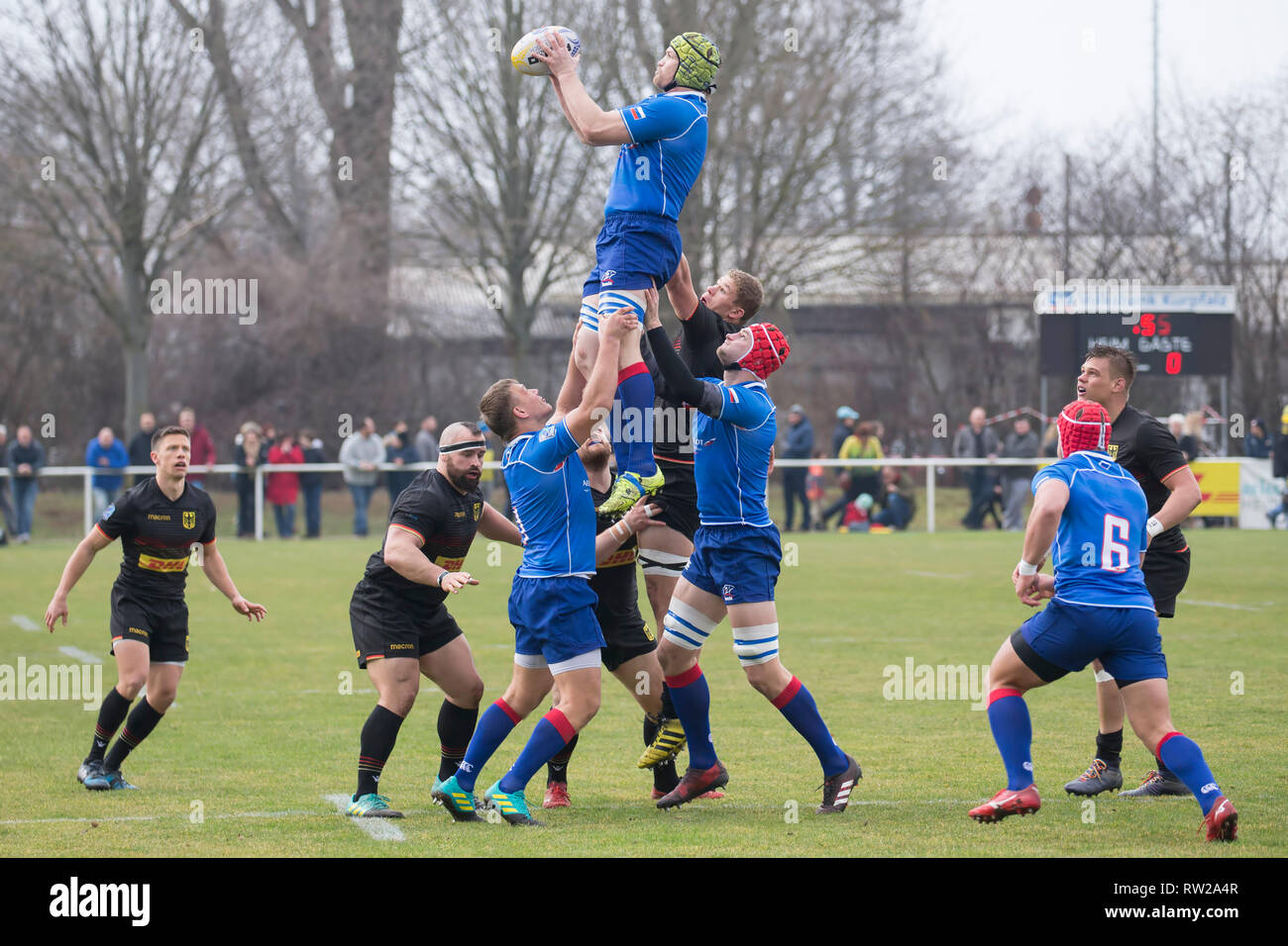 Heidelberg, Germany. 02nd Mar, 2019. Third match of the Rugby Europe ...