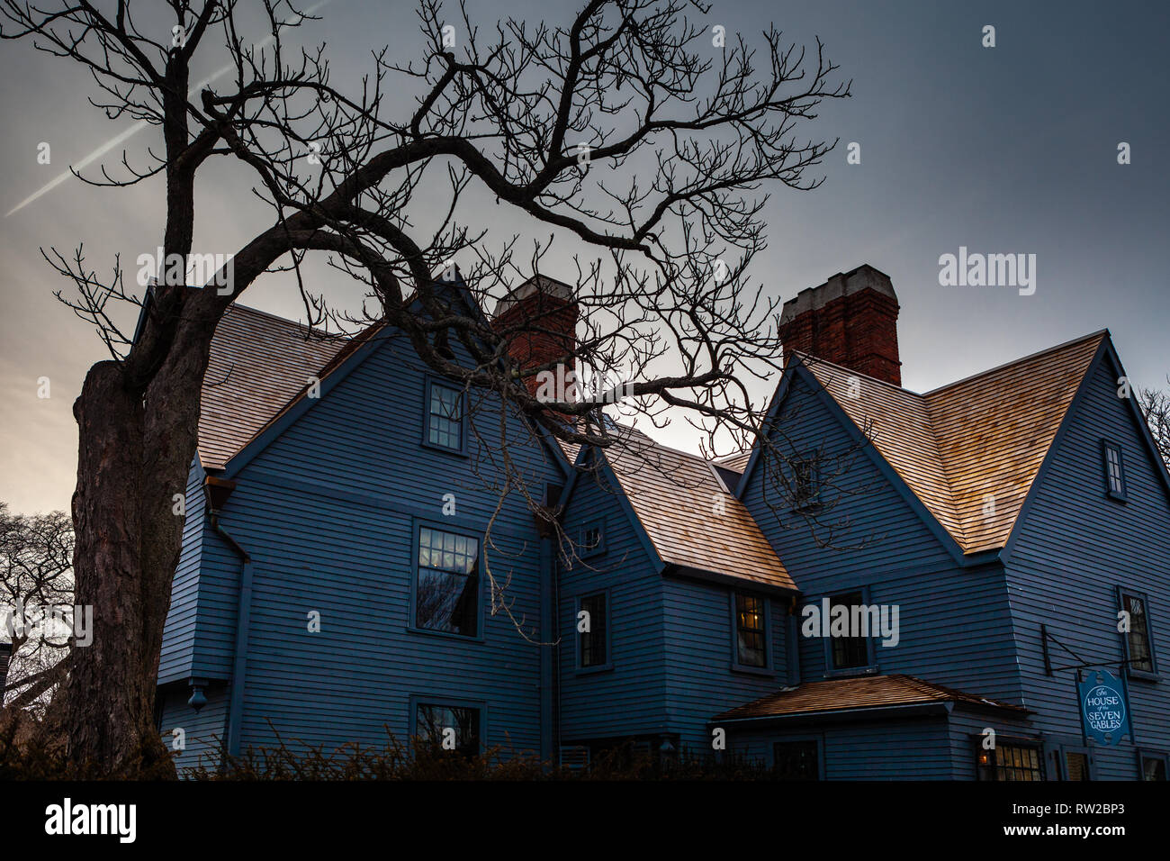 The House of the Seven Gables museum in Salem, Massachusetts that ...