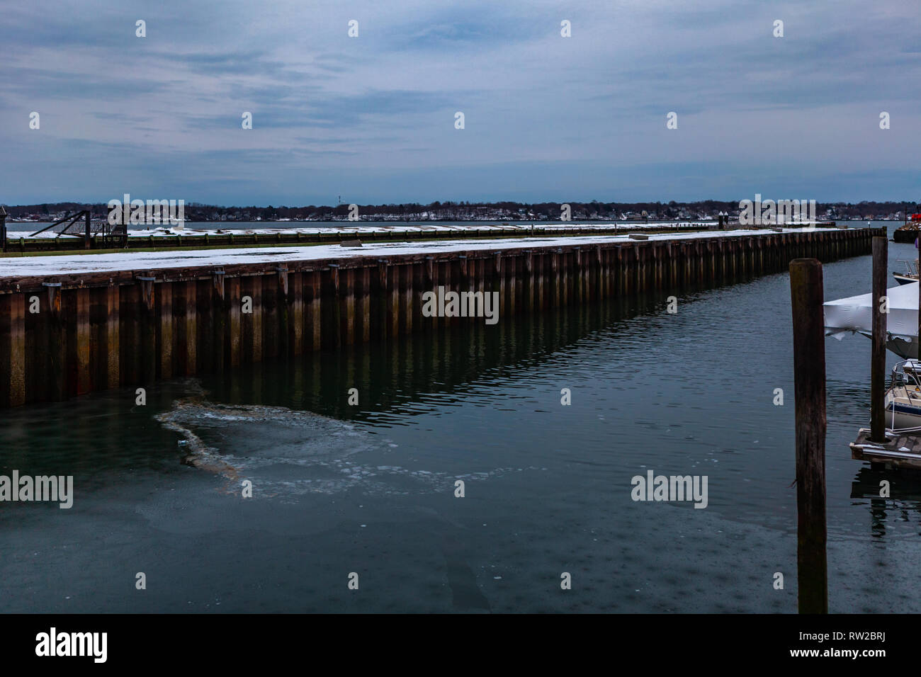 Salem, Massachusetts, USA - September 14, 2016: Magical winter sunset ...