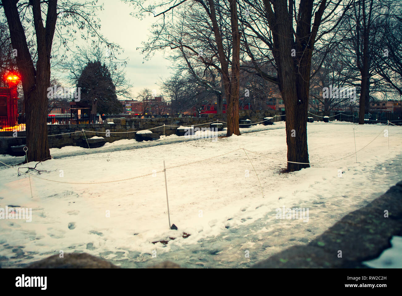 The Burying Point Cemetery, also known as Charter Street Cemetery ...