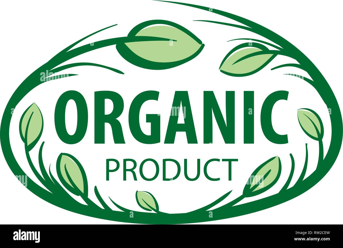 Vector sign organic product on white background Stock Vector Image ...