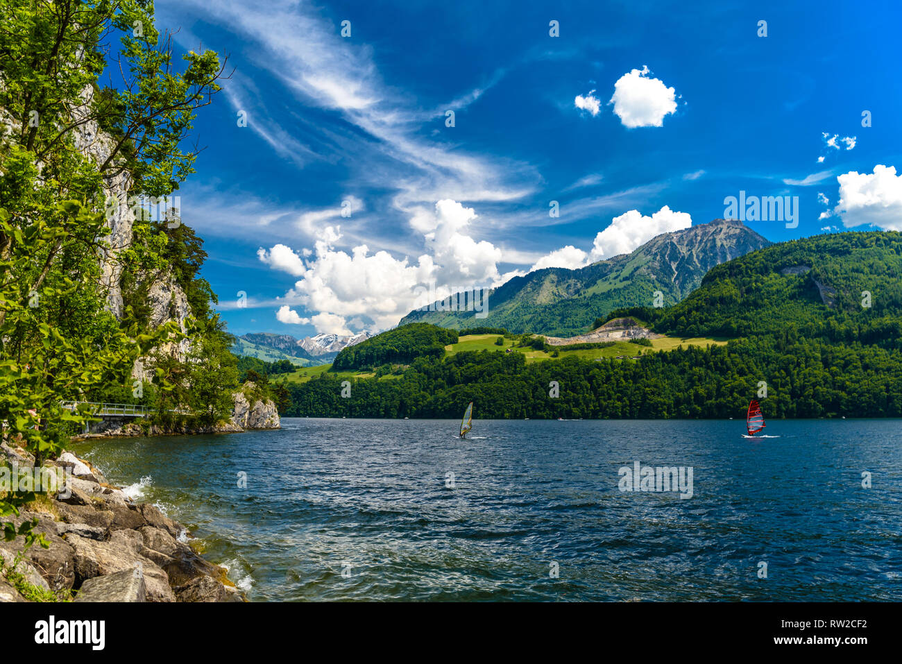 Lake lucerne switzerland beach hi-res stock photography and images - Alamy