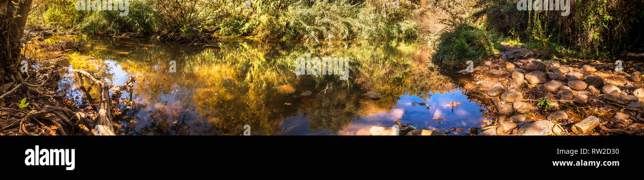 panoram view of Snir river nature reserve, Israel Stock Photo - Alamy