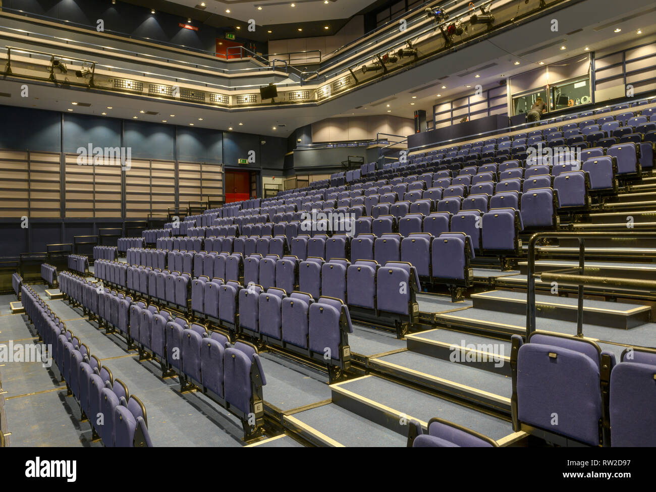 The interior (auditorium) of The Hawth Theatre, Crawley, West Sussex ...