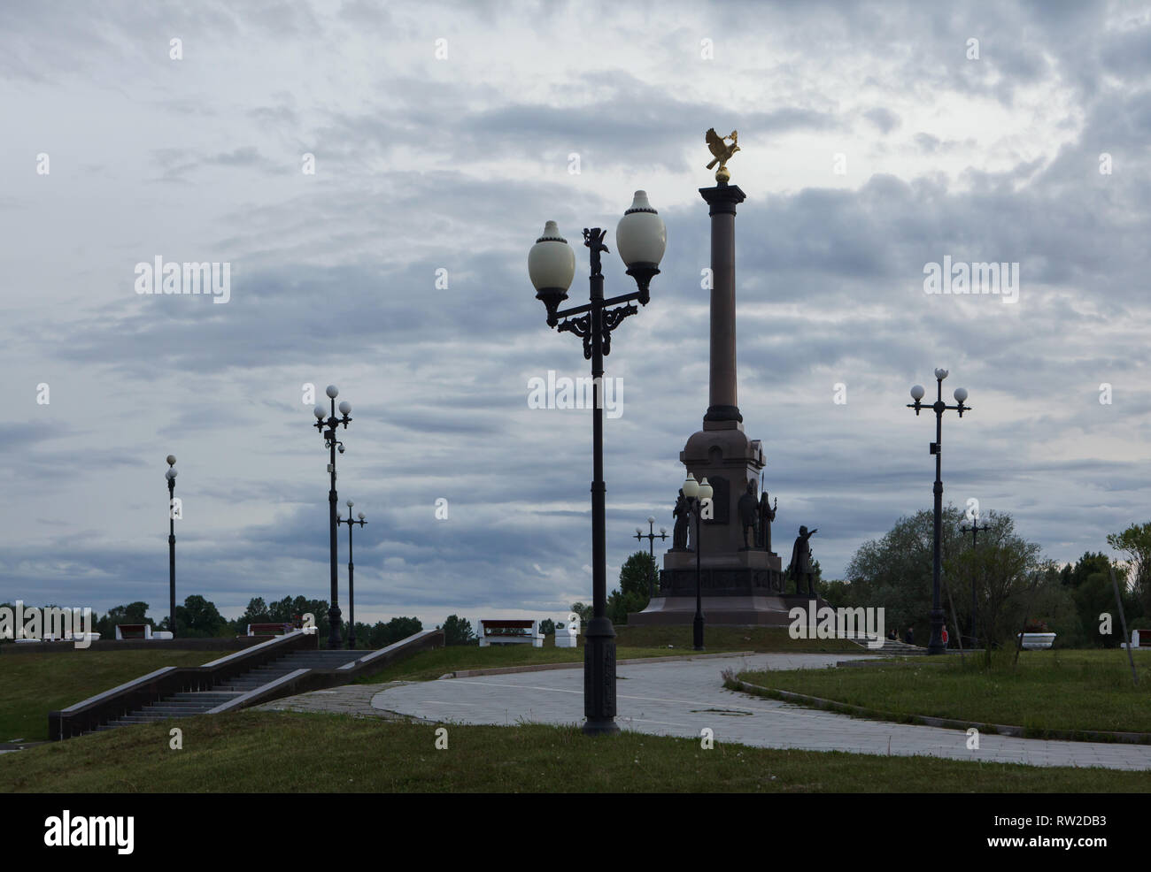 Monument devoted to the Millennium of Yaroslavl (2010) at the ...