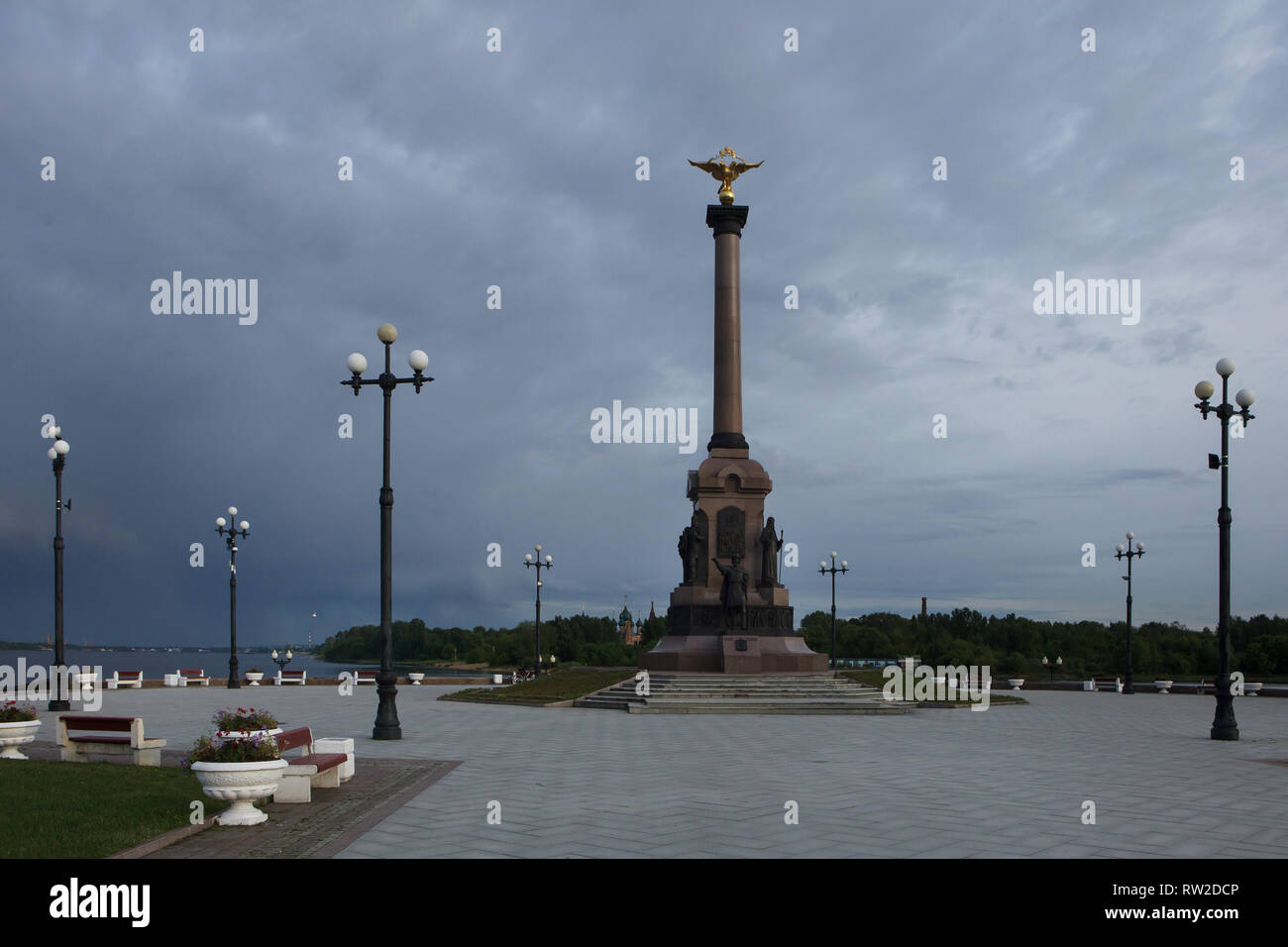 Monument devoted to the Millennium of Yaroslavl (2010) at the ...