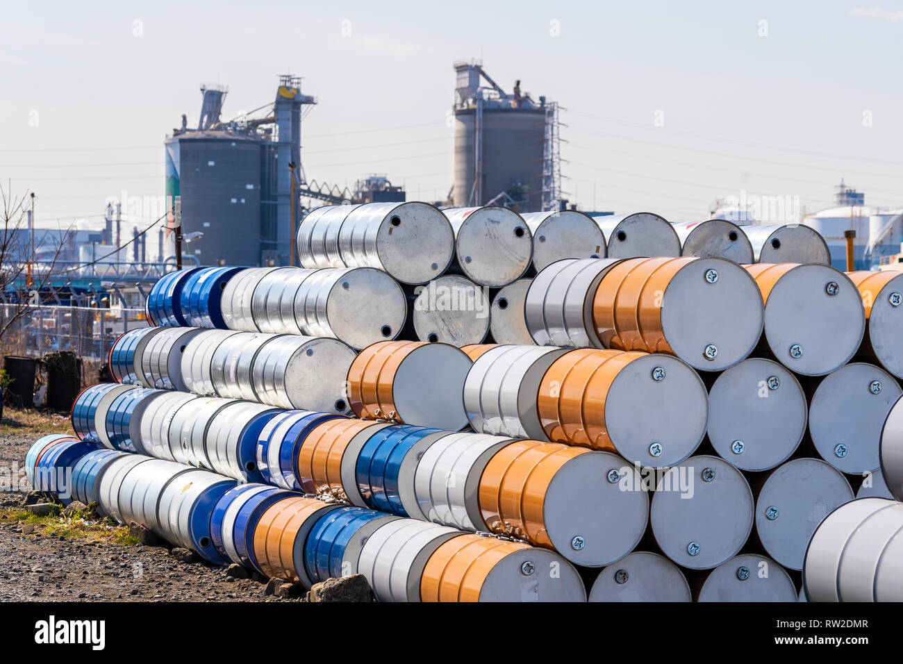 Toxic industrial waste in barrels hi-res stock photography and images ...