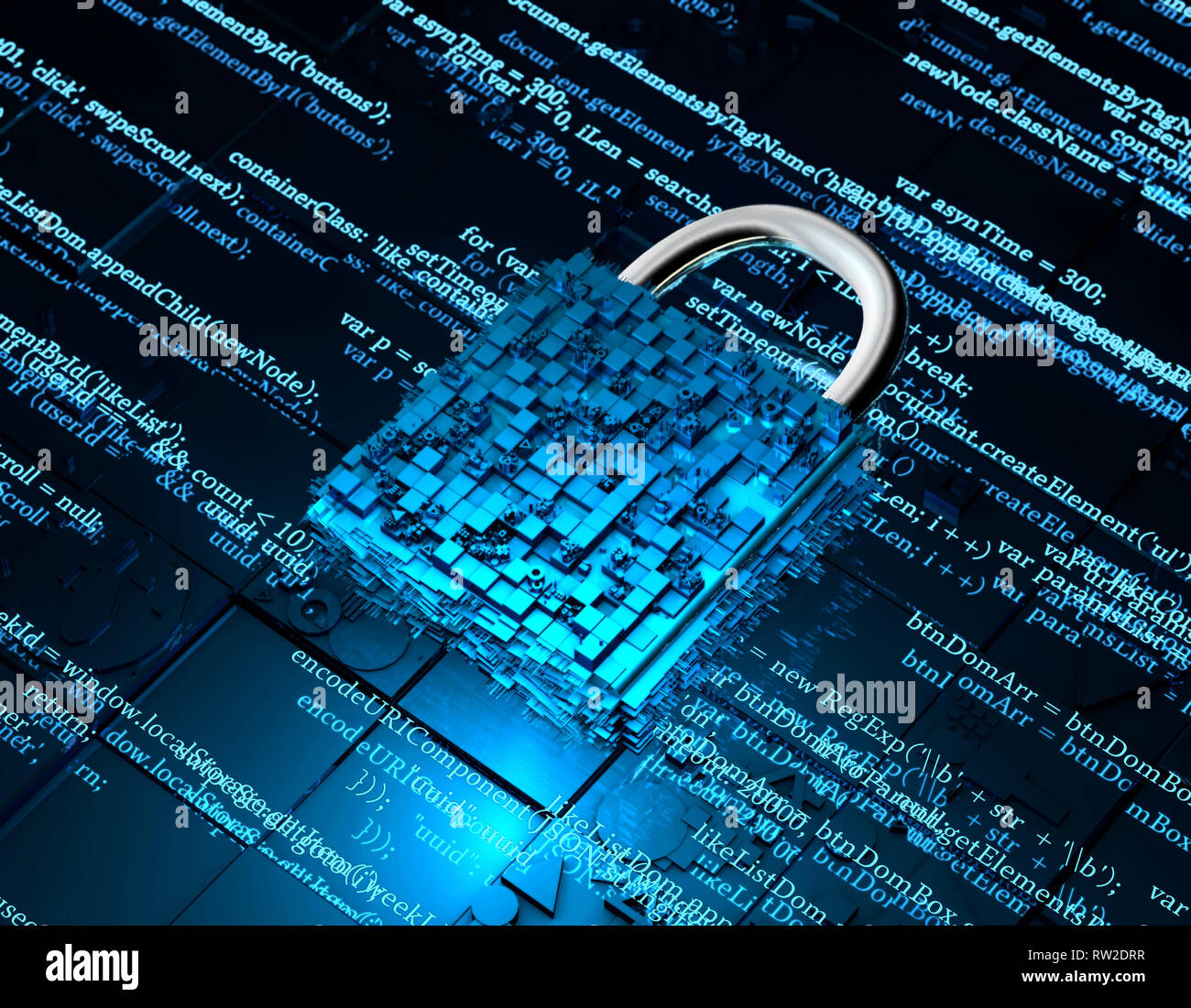Network data transmission and lock, security protection Stock Photo - Alamy