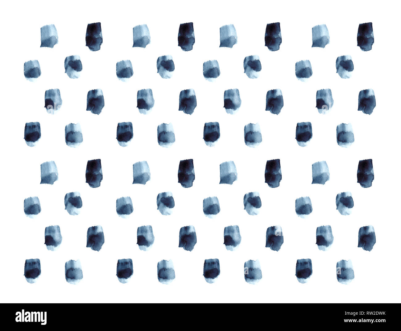 Abstract indigo watercolor seamless pattern horizontal background paint ...