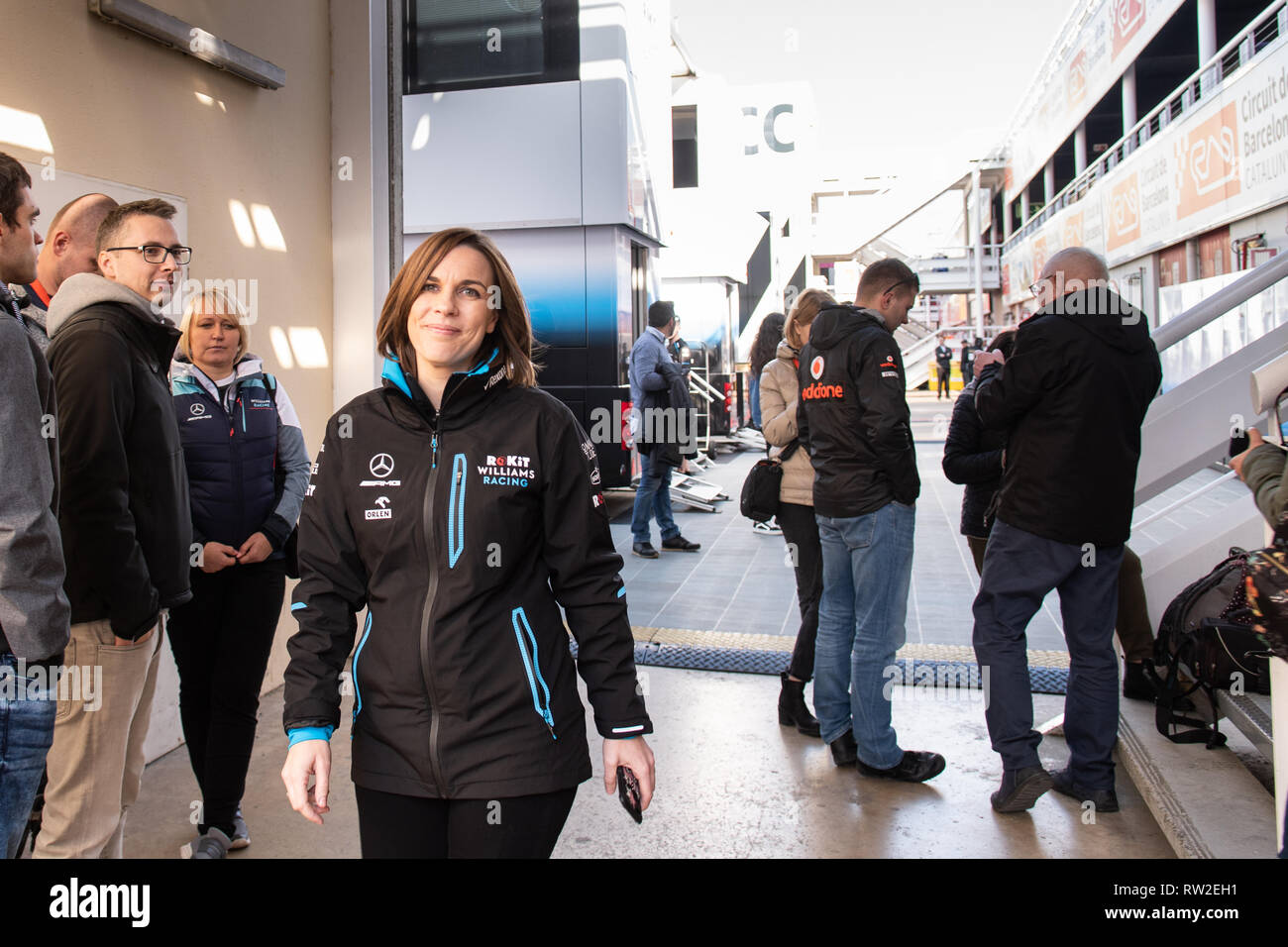 CIRCUIT DE CATALUNYA, MONTMELO, SPAIN - 2019/02/18 - Claire Williams ...