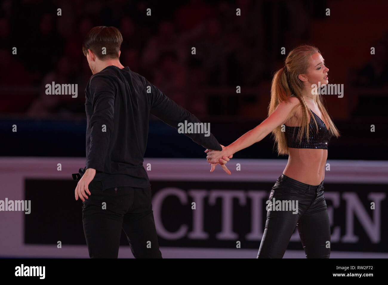 Alexandra Stepanova and Ivan Bukin from Russia during 2018 European ...