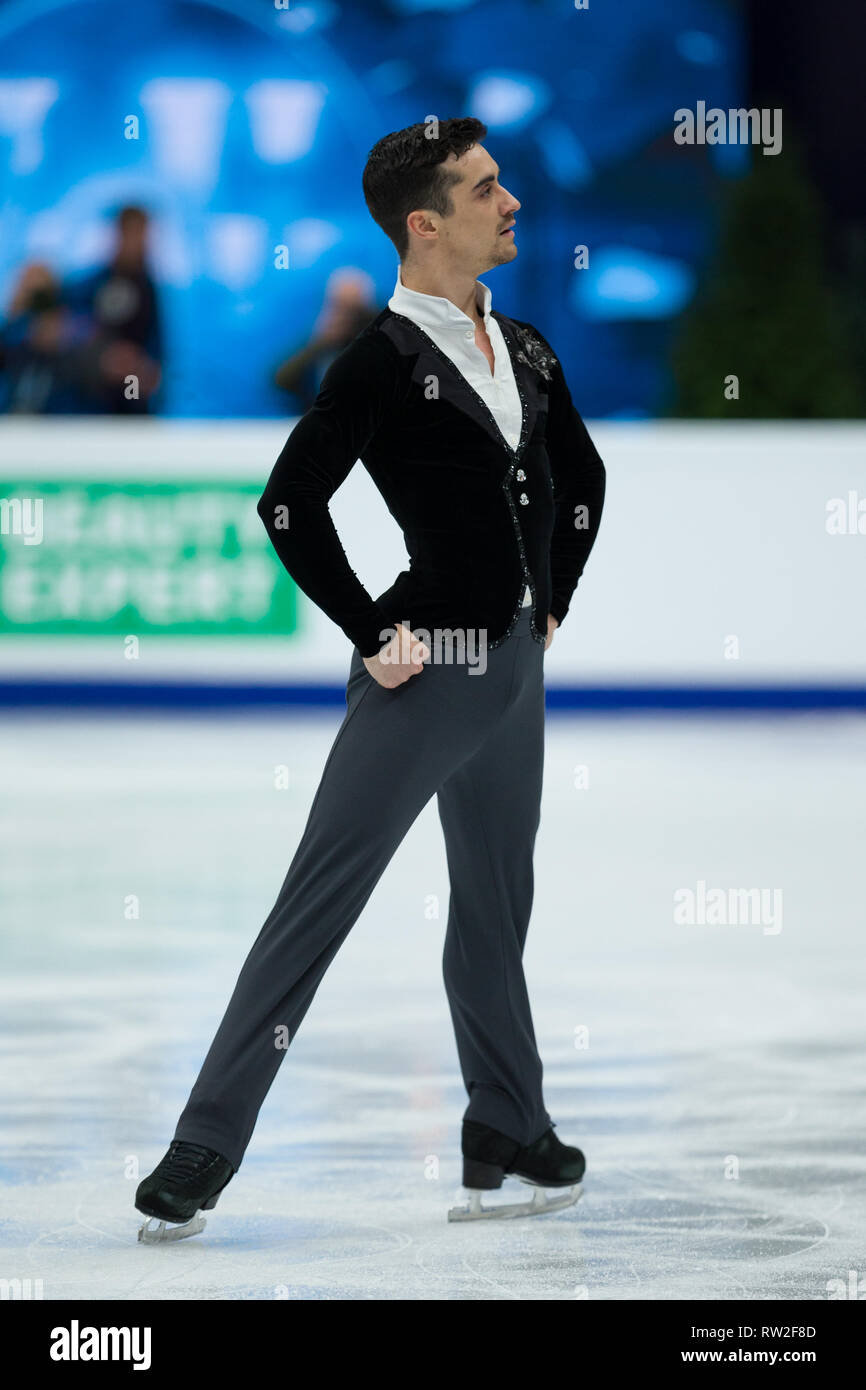 Javier Fernandez from Spain during 2018 European figure skating ...