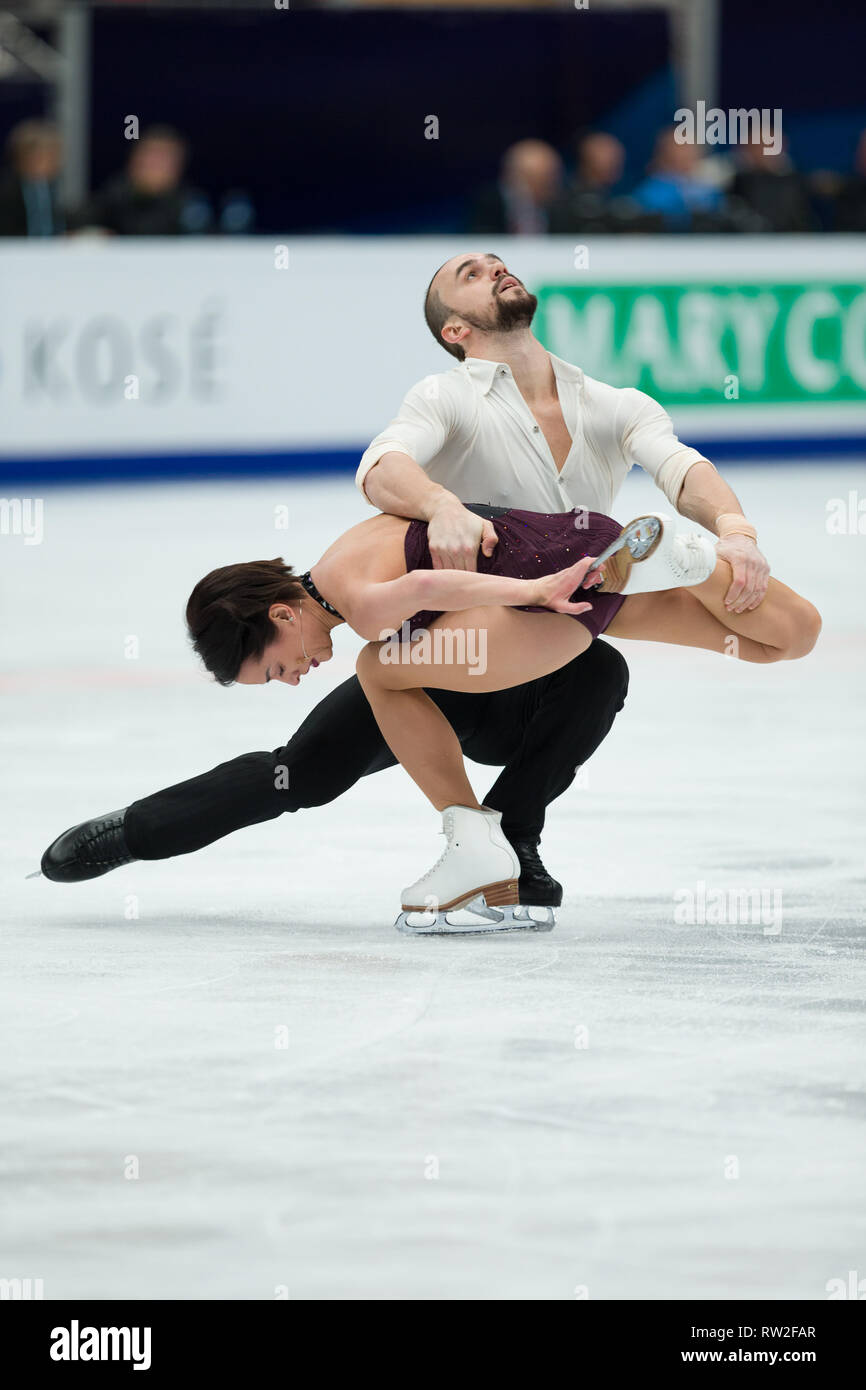 Ksenia Stolbova and Fedor Klimov from Russia during 2018 European ...