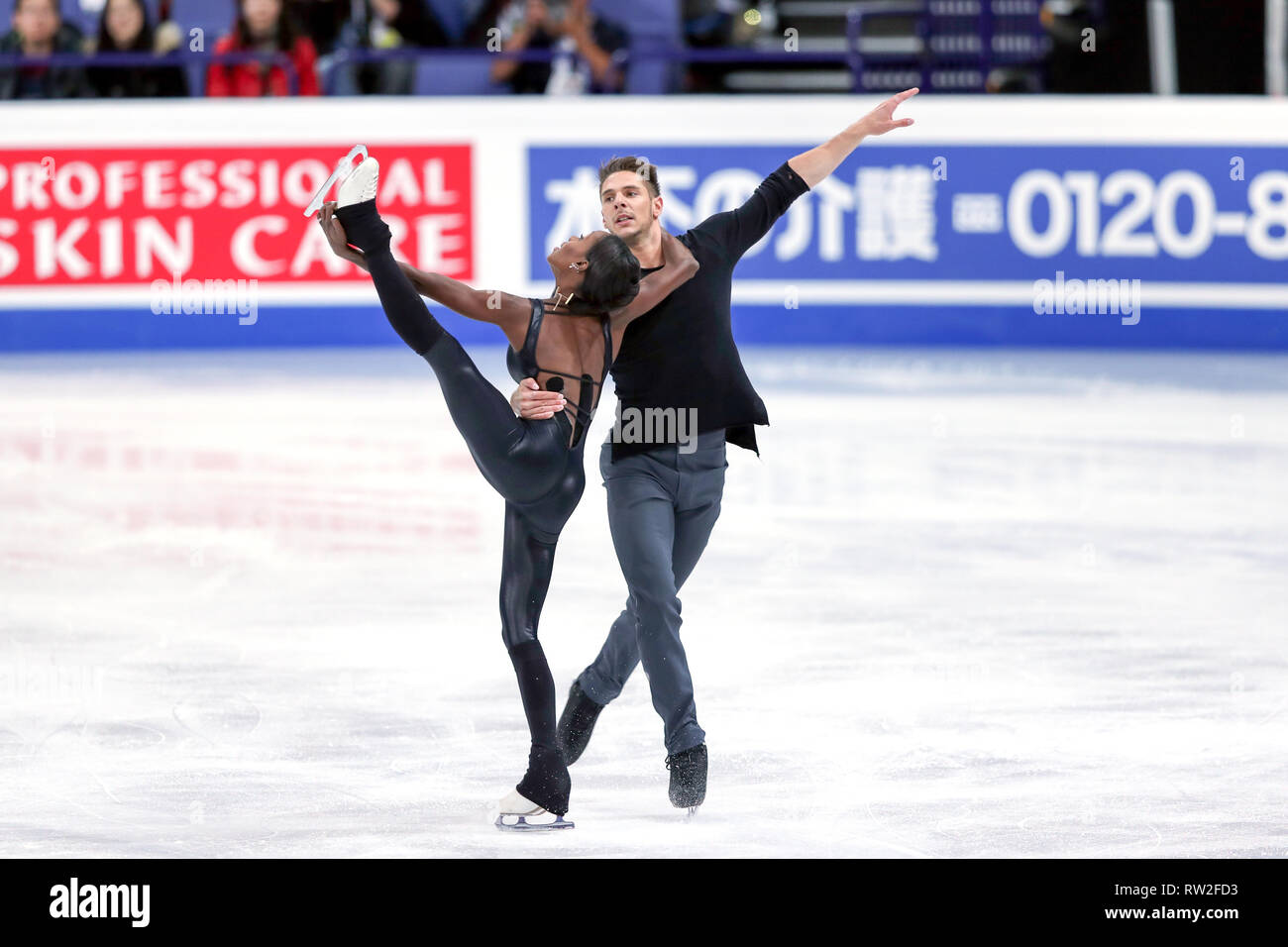 Vanessa James and Morgan Cipres from France during 2017 world figure ...