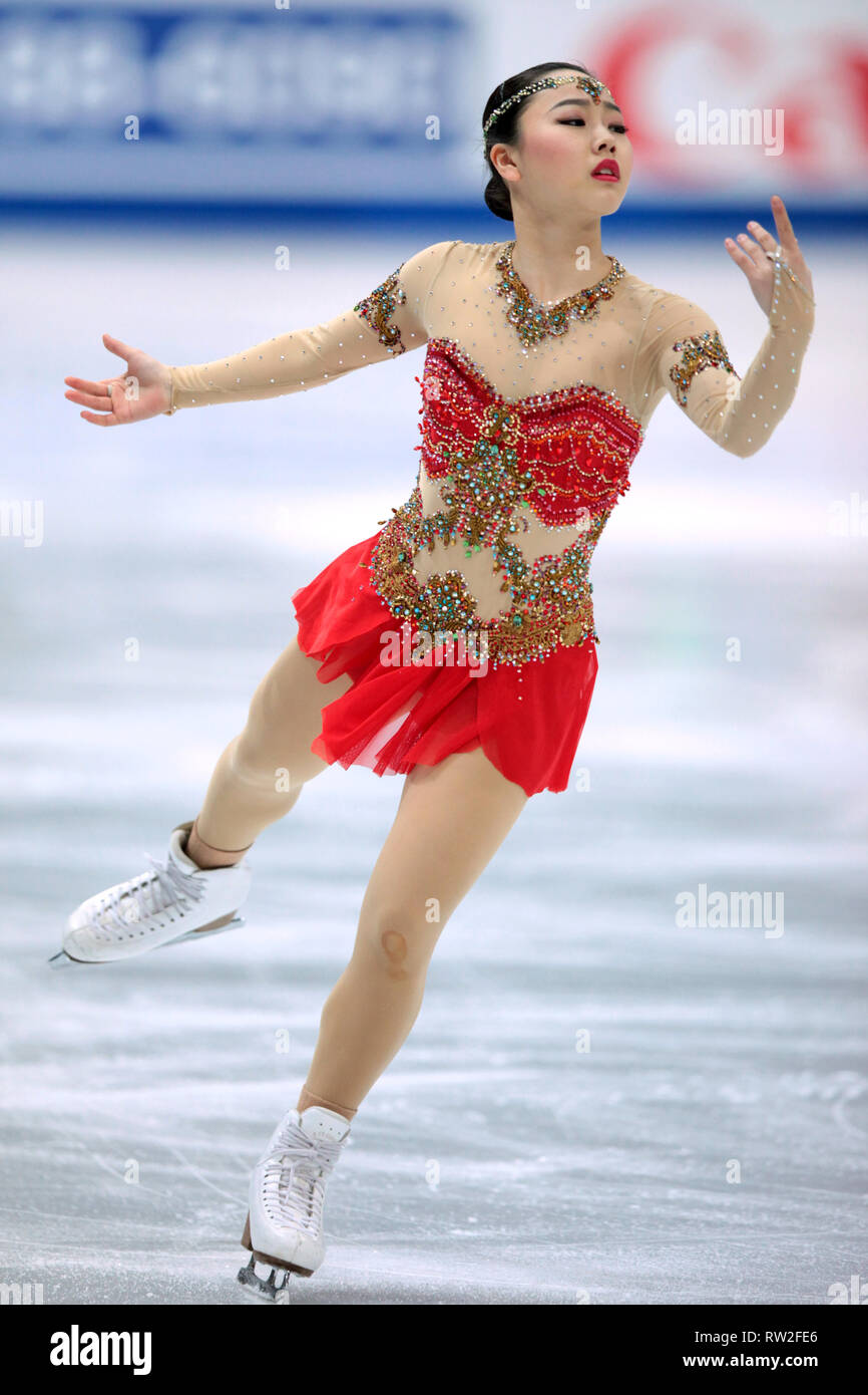 Wakaba Higuchi from Japan during 2017 world figure skating championships Stock Photo - Alamy