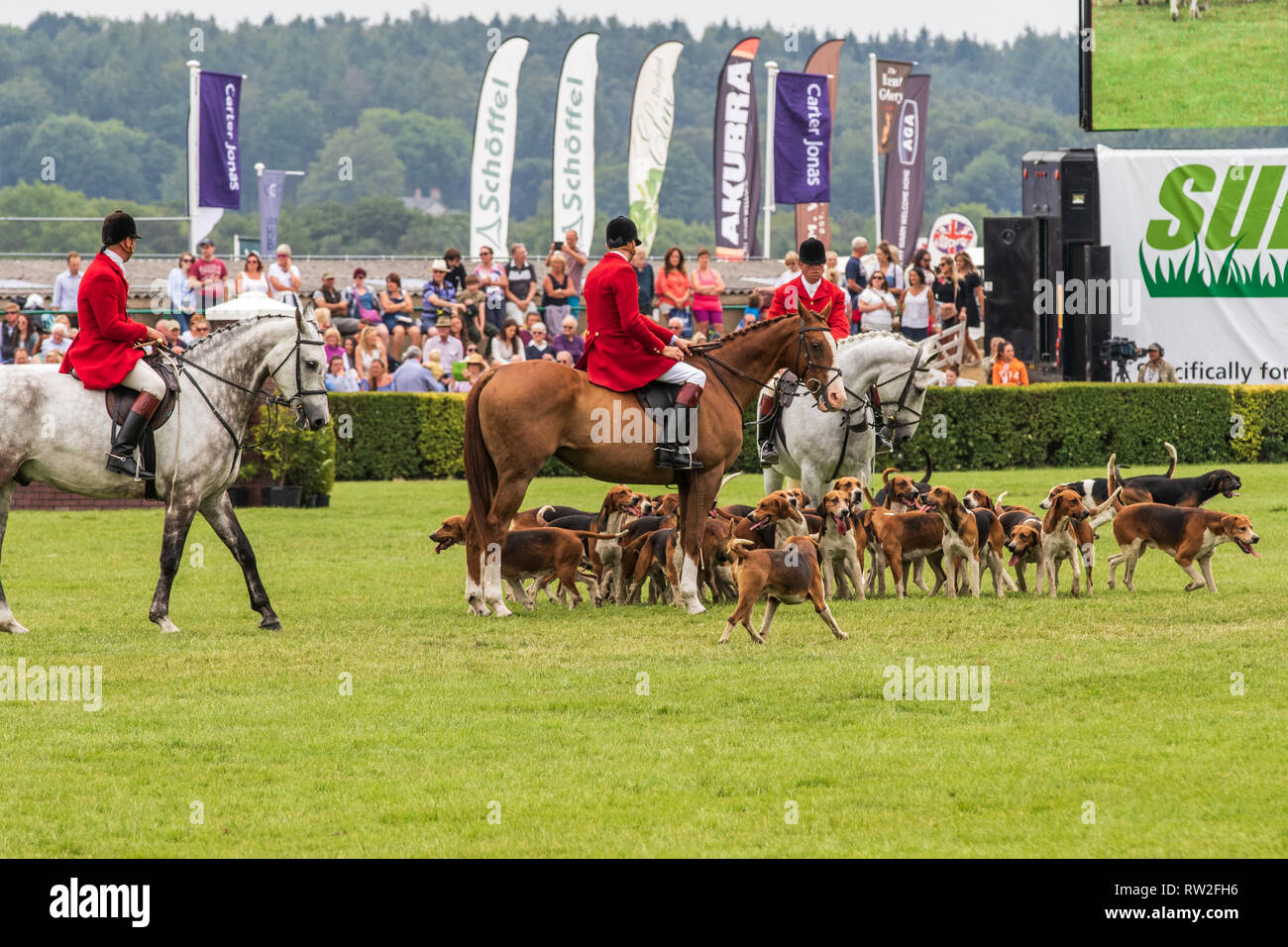 Harrogate, North Yorkshire, UK - July 12th, 2018: Hunt leaders led ...