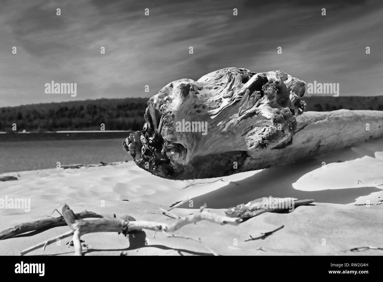 Lake superior, michigan Black and White Stock Photos & Images - Alamy