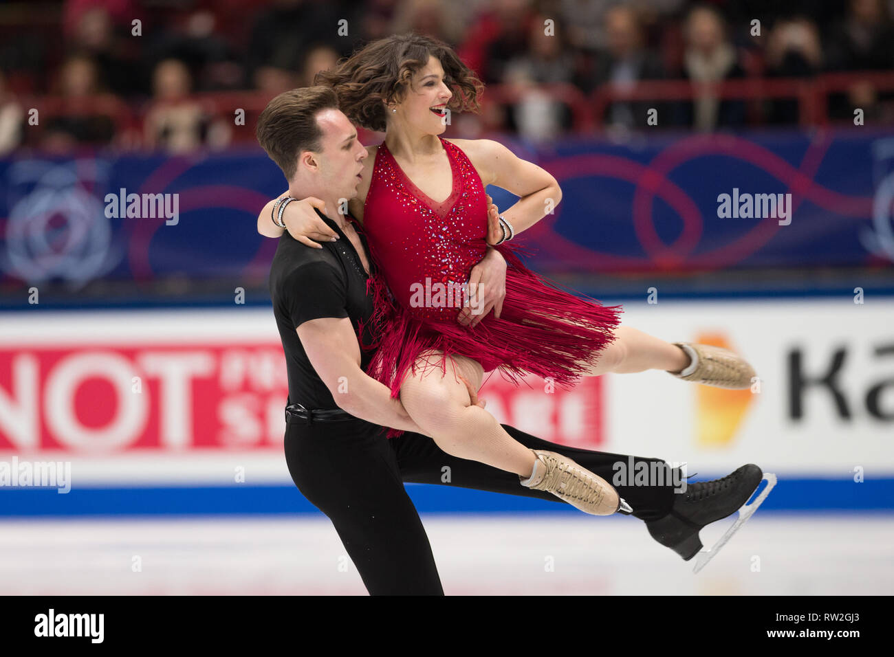 Natalia Kaliszek and Maksym Spodyriev from Poland during 2018 world ...