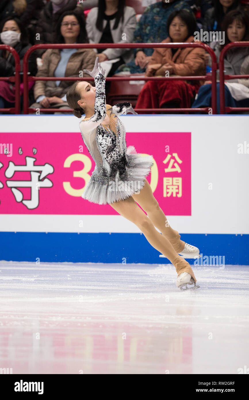 Alina Zagitova from Russia during 2018 world figure skating ...