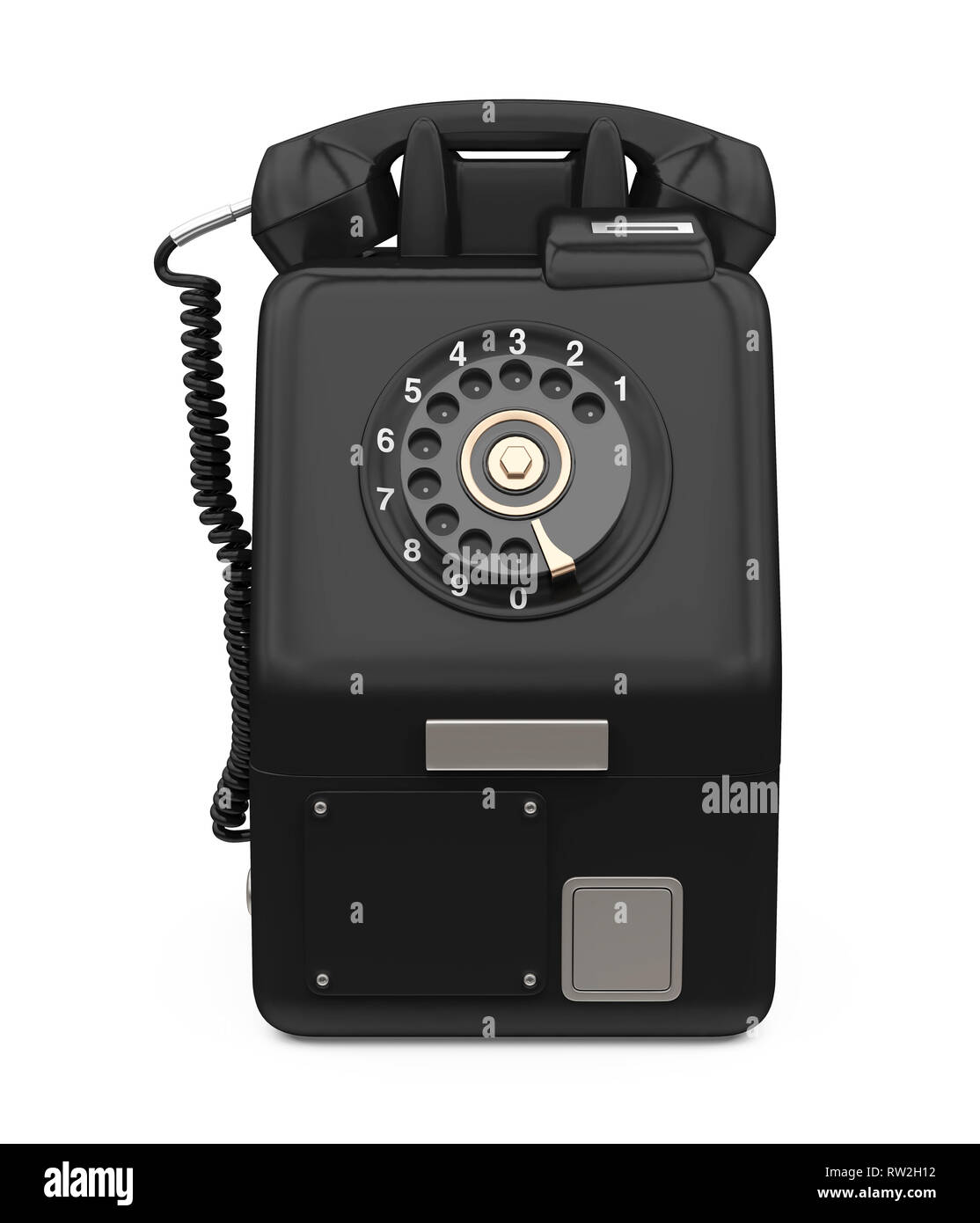 Vintage black telephone illustration hi-res stock photography and ...