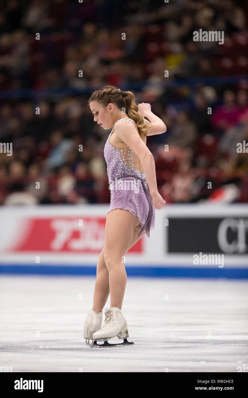 Isadora Williams from Brasil during 2018 world figure skating ...