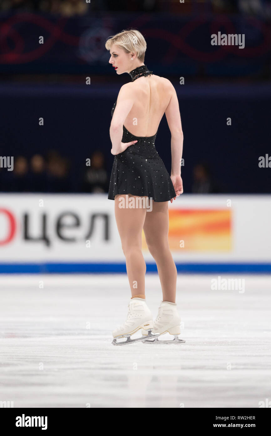 Larkyn Austman from Canada during 2018 world figure skating ...