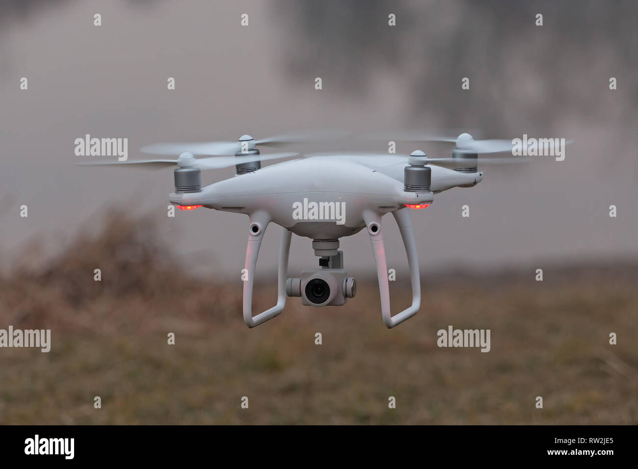 Dron with Surveillance Camera (Shallow DOF Stock Photo - Alamy