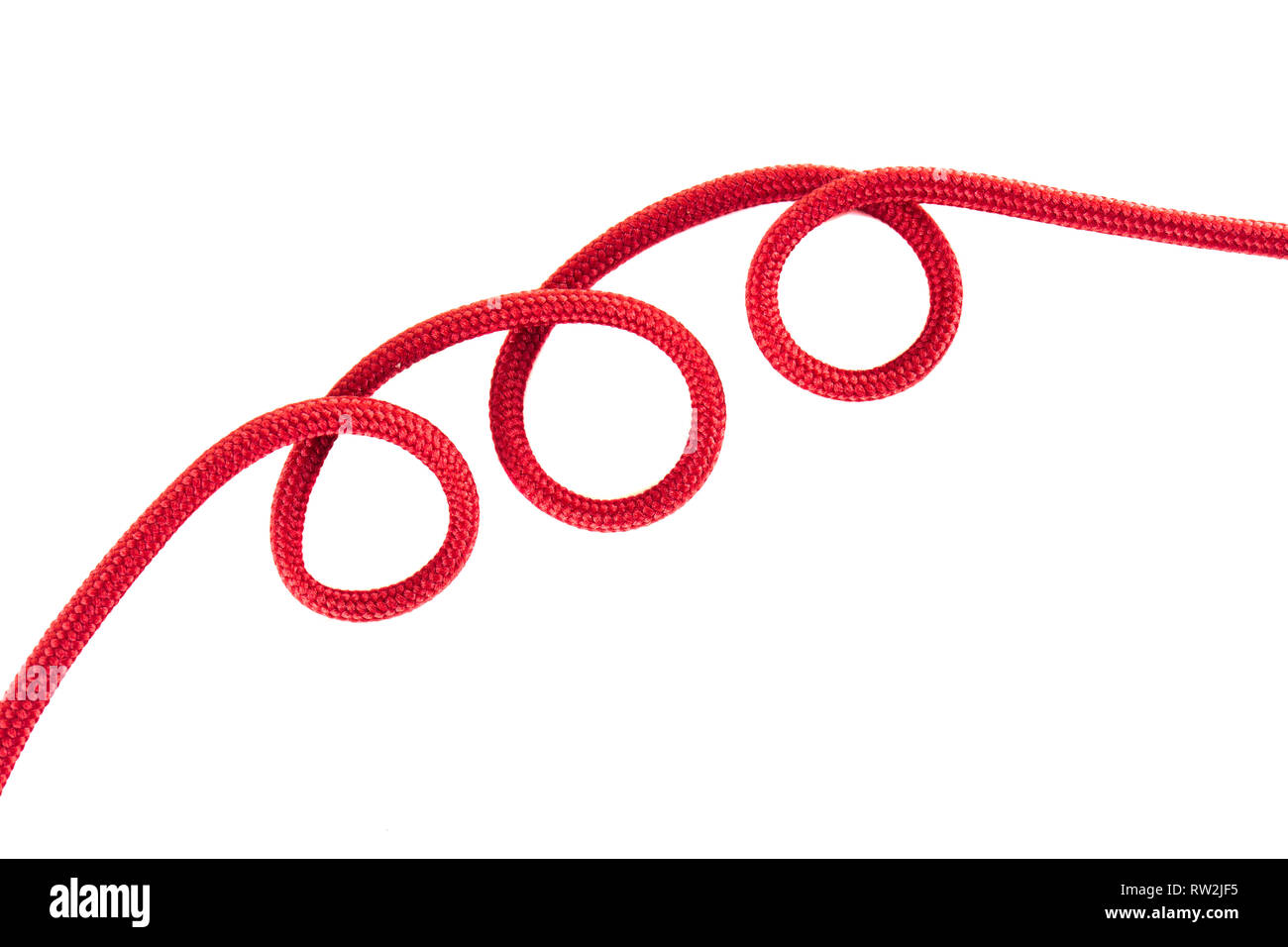 red shoe laces against white background Stock Photo - Alamy