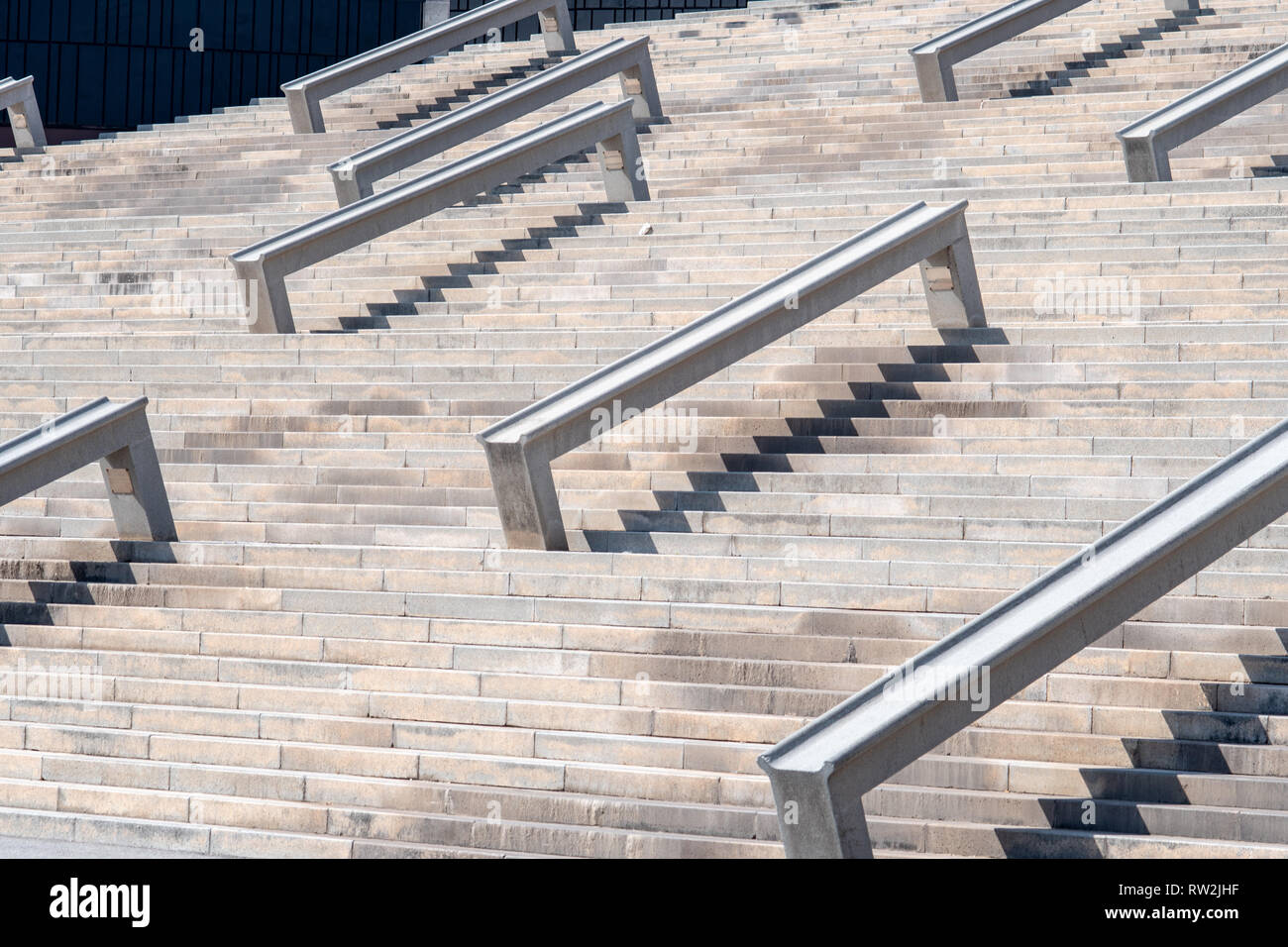 Steps on port forum (the diagonal port) -Barcelona ,Spain Stock Photo ...