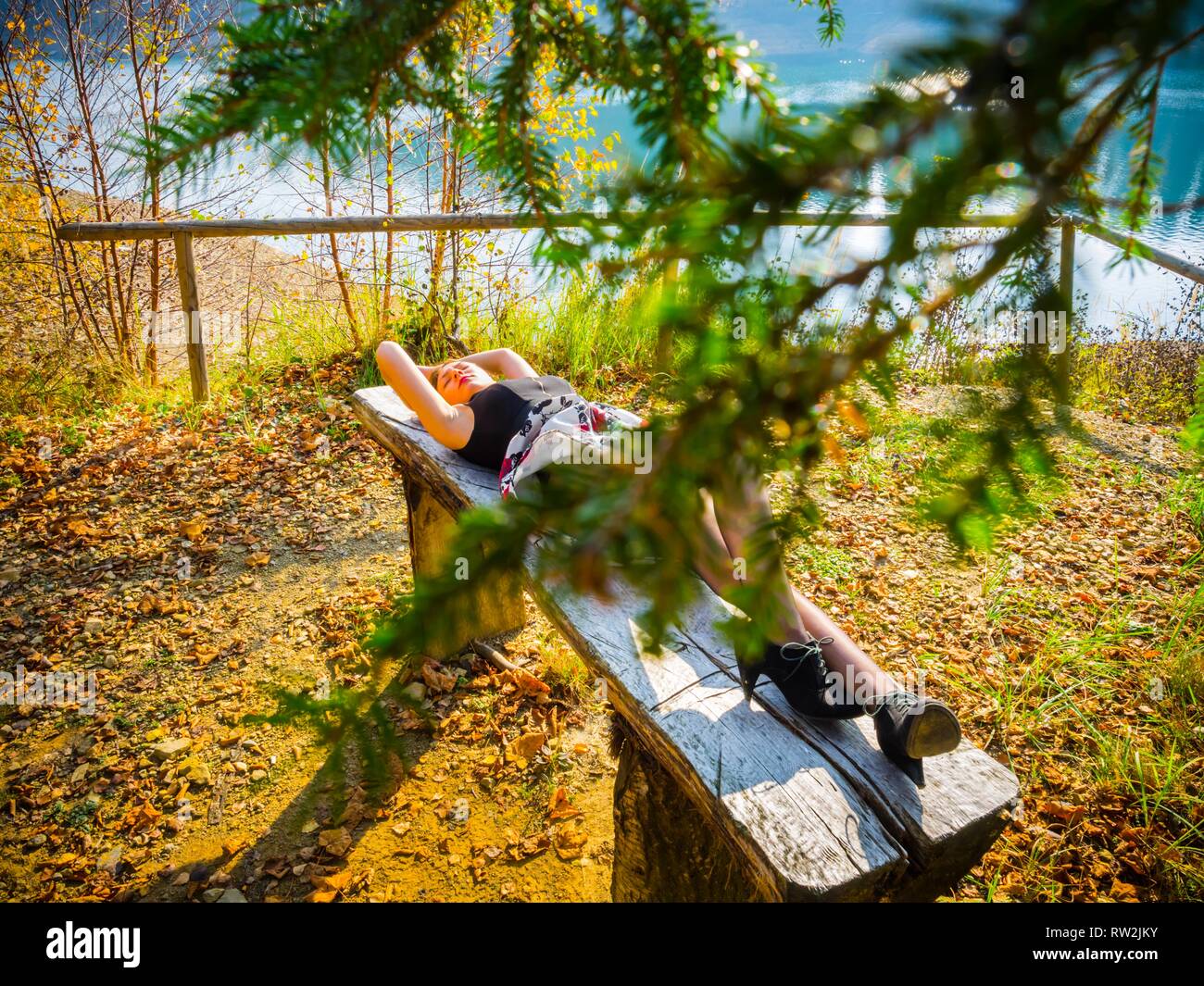 Laying lying down position posture hi-res stock photography and images ...