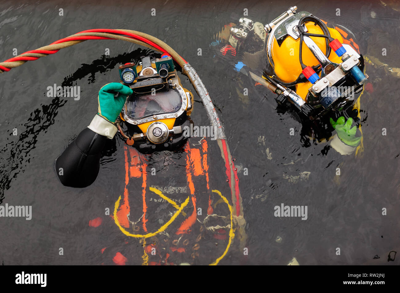 Looking up surface from underwater hi-res stock photography and images ...