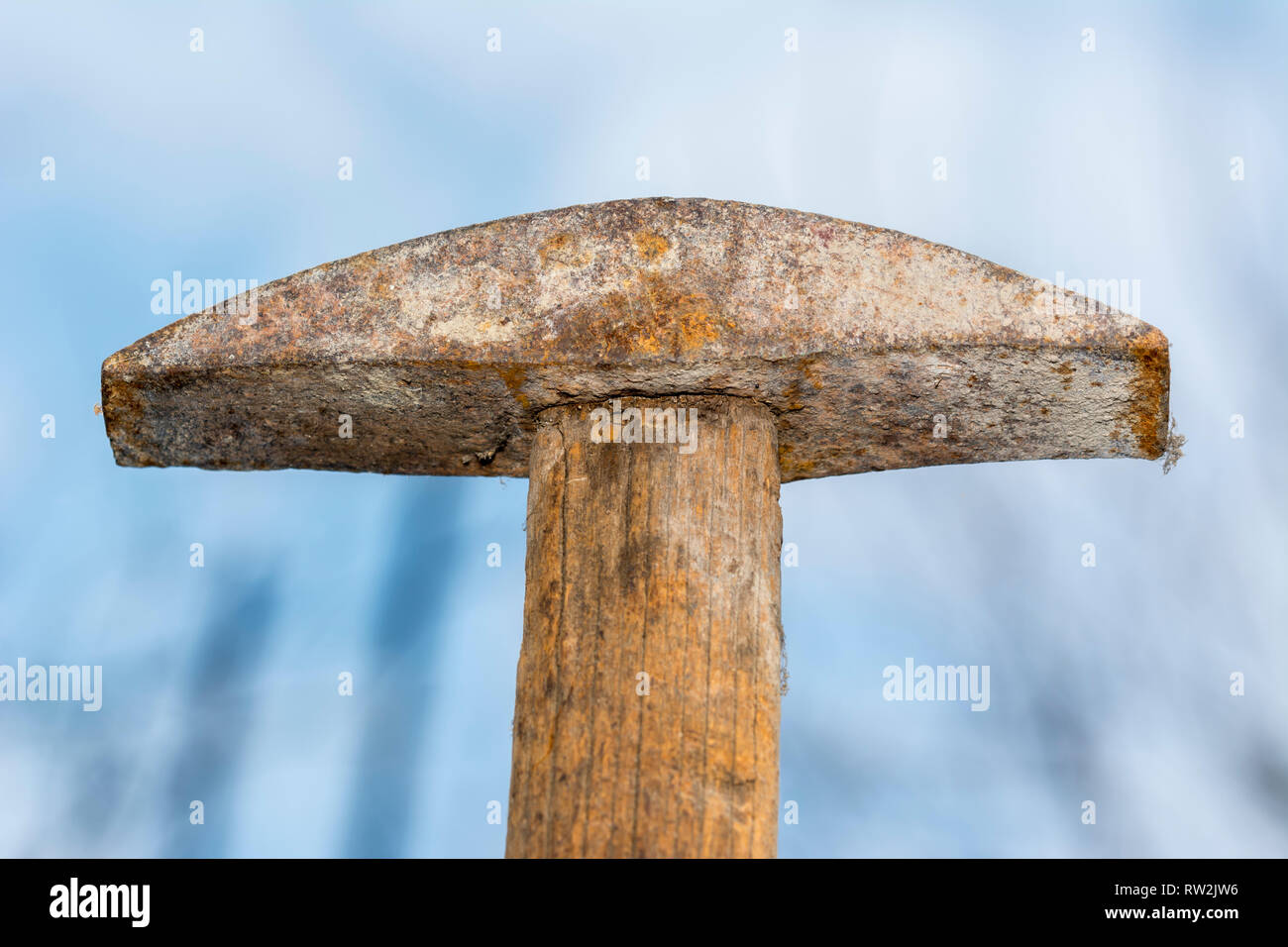 Old rusted hammer.DIY tool.Tool master Stock Photo - Alamy