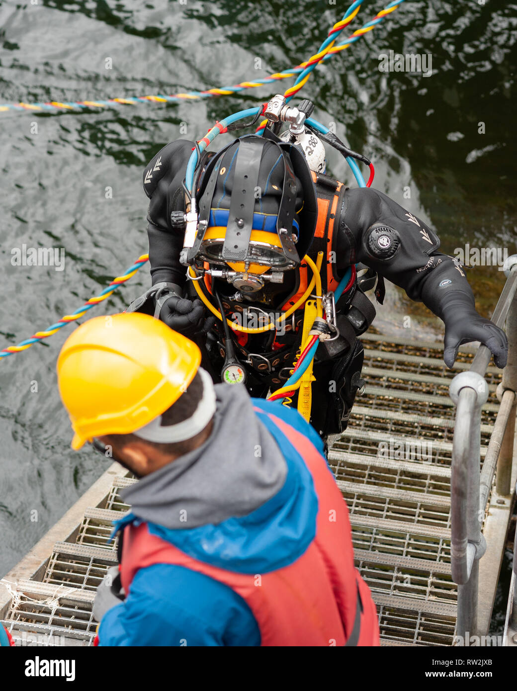Trainee divers practise their skills in all aspects of the trade from ...