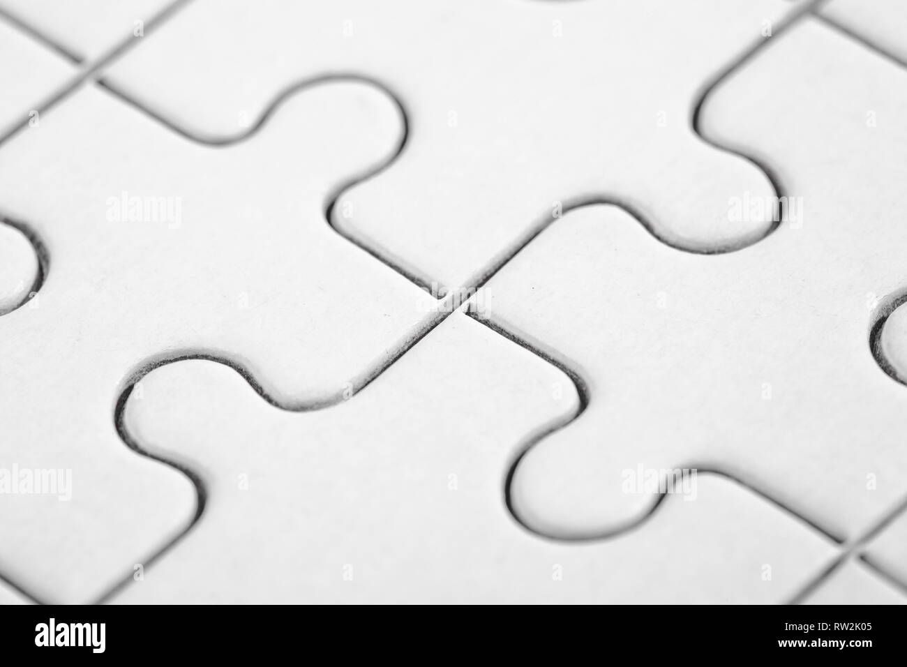 Blank puzzle template Black and White Stock Photos & Images - Alamy