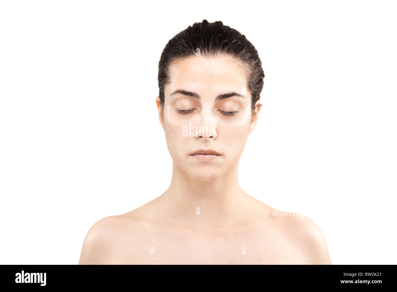 Beauty face woman nomakeup hi-res stock photography and images - Alamy