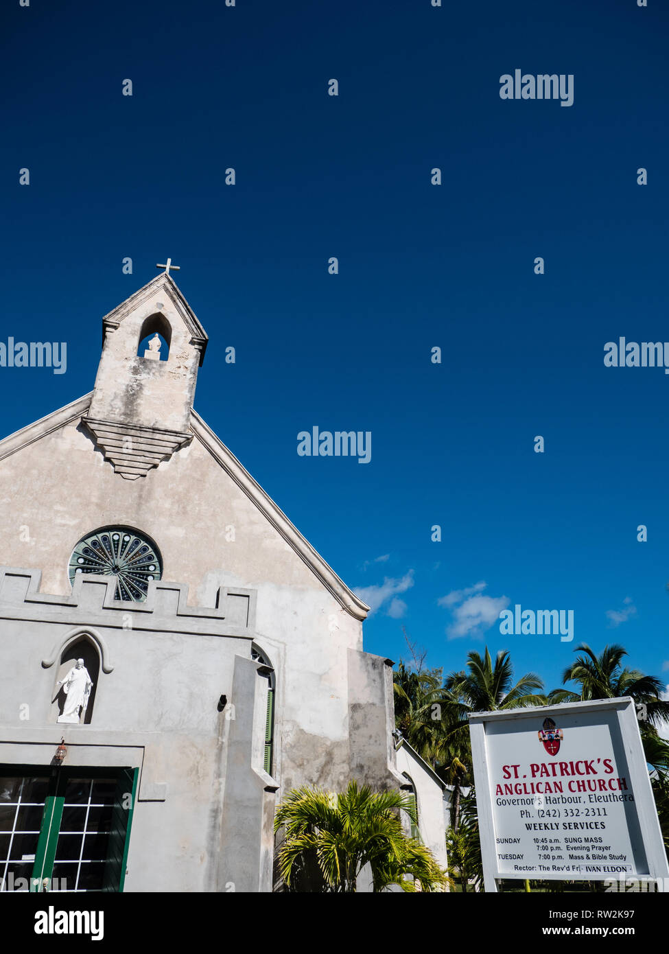 St. Patrick's Anglican church in Governor's Harbour, Elutheria, The ...