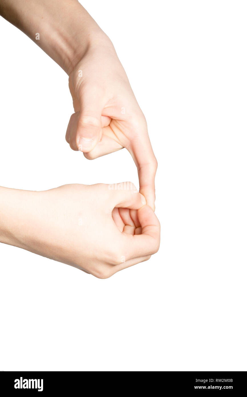 Hand sign language alphabet uk hi-res stock photography and images - Alamy