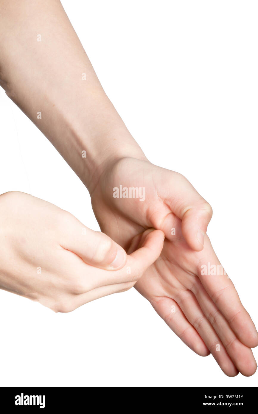 Caucasian hand doing British Sign Language showing the symbol for Z ...