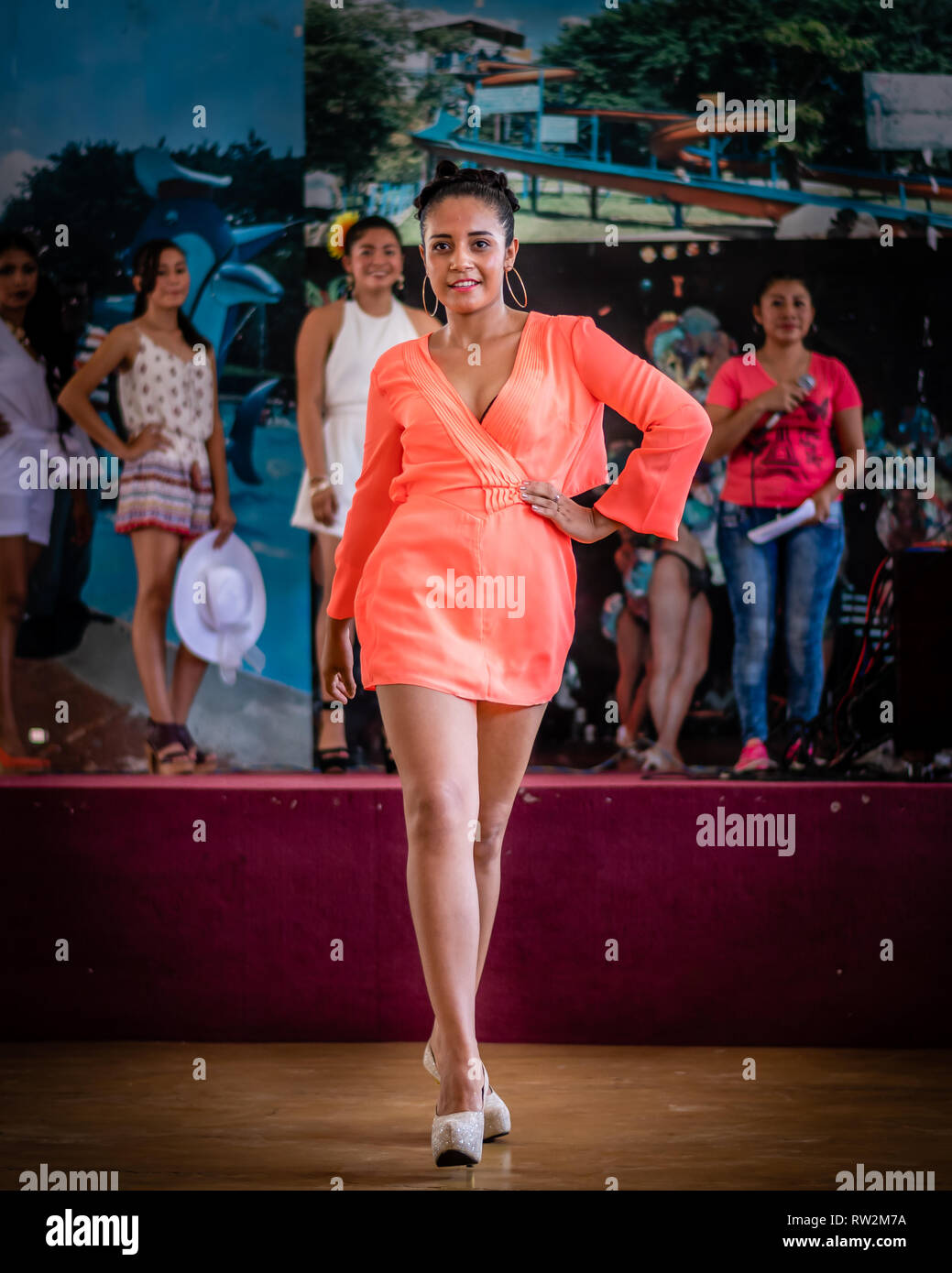 latin beauty pageant girl posing in Guatemala Stock Photo - Alamy