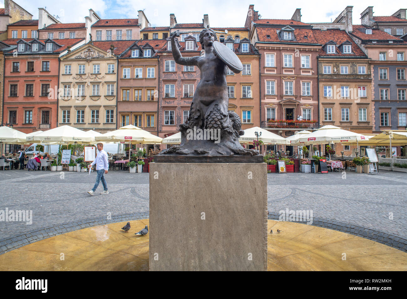 The mermaid of Warsaw in Warsaw, Poland Stock Photo - Alamy