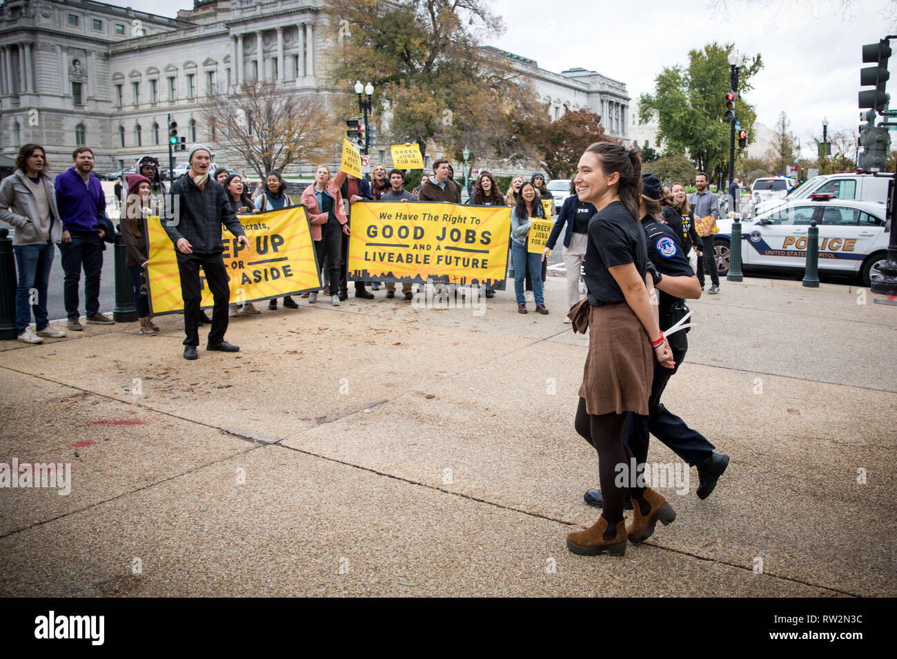 Student activists with the Sunrise Movement occupy Nancy Pelosi's ...